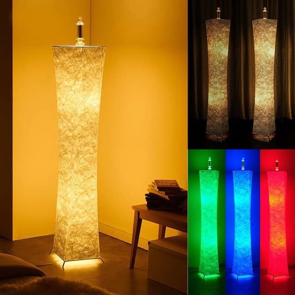 LED Floor Lamp Soft Light Floor Lamp, 58" Tall Lamps 7 Colors Dimmable ...