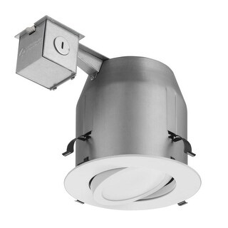 Lithonia Lighting LK5GMW LED M4 Gimbal Recessed Kit 5" LED Adjustable ...