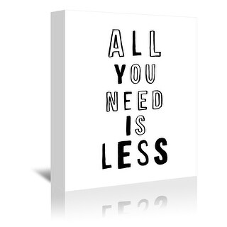 Americanflat - All You Need Is Less by Motivated Type - 8"x10" Wrapped ...