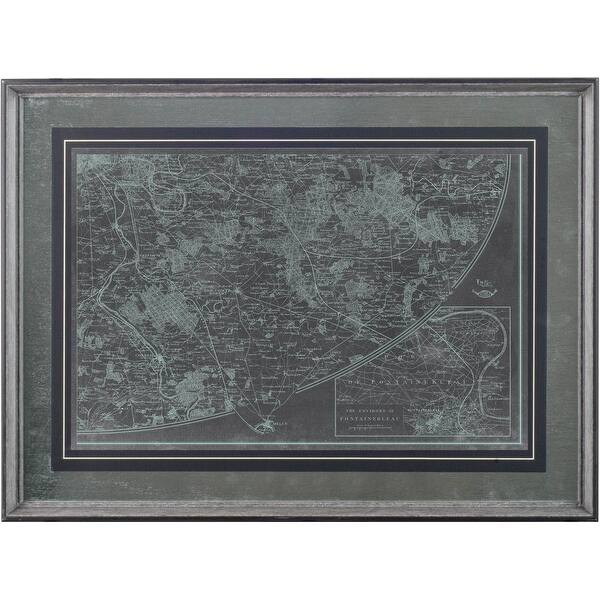 Map of Paris Grid IV Framed Art Print - Bed Bath & Beyond - 39198422