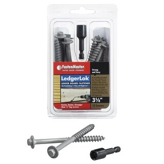 FastenMaster FMLL358-12 LedgerLok Ledger Board Fastener, 3-5/8", 12 ...