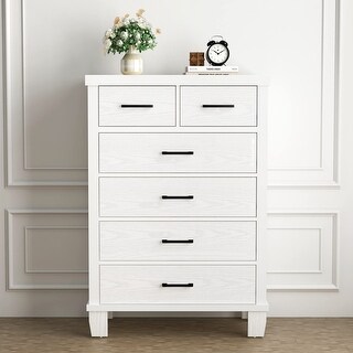 White-6 Drawers Dresser - Bed Bath & Beyond - 39700865