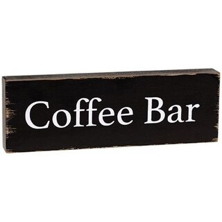 Coffee Bar Block Sign - 3" high by 9.5" wide by 1" deep. - Bed Bath ...