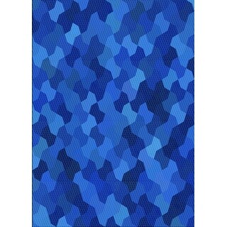 Ahgly Company Machine Washable Transitional Neon Blue Area Rugs - Bed ...