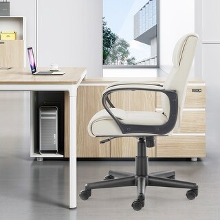 Bedroom Office Chair Executive Chair with Adjustable Height Padded ...