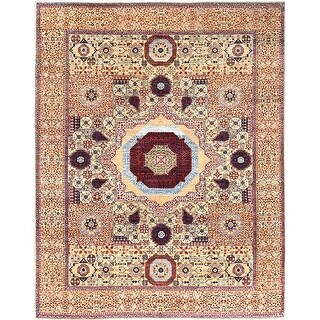 Shahbanu Rugs Powder White 200 KPSI 14th Century Mamluk Dynasty Pattern ...