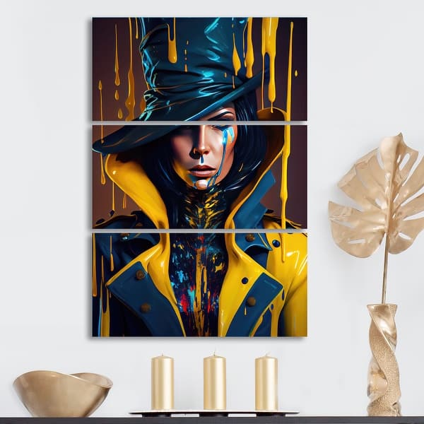 Designart "Female Criminal Mastermind IX" Woman Fantasy Canvas Art ...