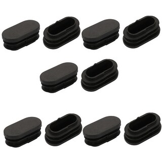 10pcs Furniture Accessory Desk Chair Oval Leg Tip Cap 40mmx20mmx17mm ...