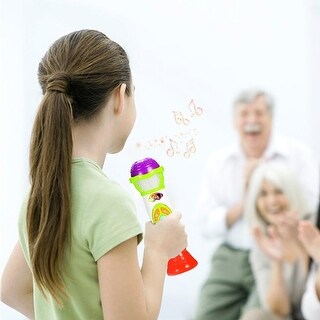 Karaoke Voice Changing and Recording Microphone with Colorful Lights ...