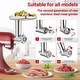 GVODE Stainless Steel Meat Grinder Attachment for KitchenAid Stand ...