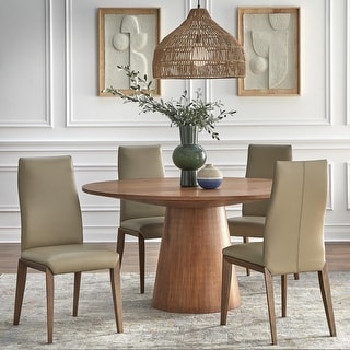 Lifestorey Nelda Dining Set with Geniune Dining Chairs - Bed Bath ...