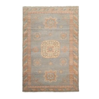 Hand Knotted Afghan Oushak Mint Wool Traditional Oriental Area Rug - 6 ...