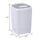 ZOKOP 10lbs Mini Semi-automatic Washing Machine Compact Washer - Bed ...