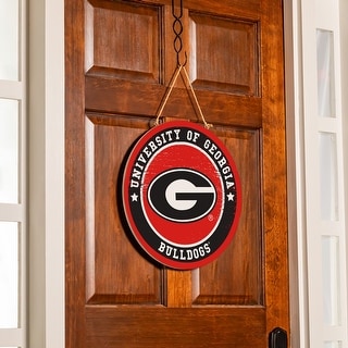 University of Georgia Wooden Door Decor Wall Sign - Multi-Color - Bed ...