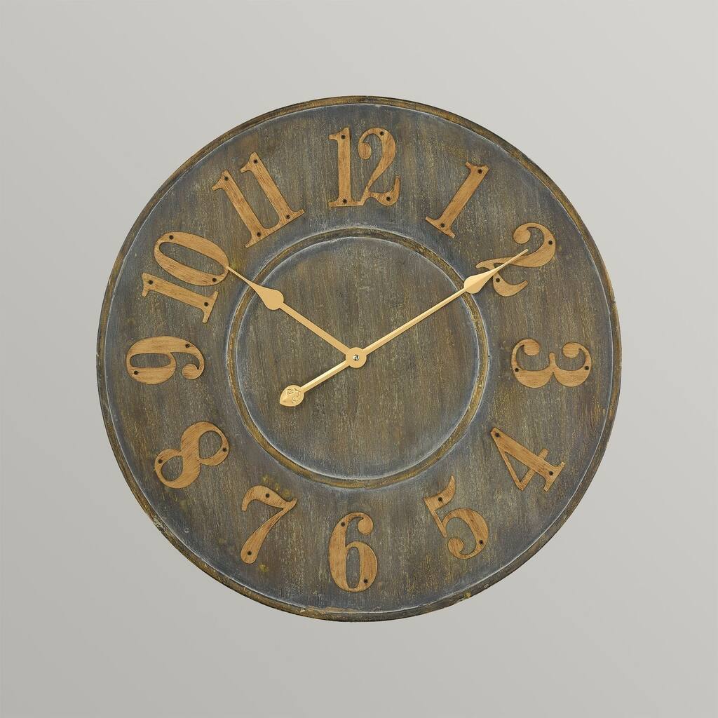 Eva Home Clock Queensland Govern Grey - Exact Size - Overstock - 33827837