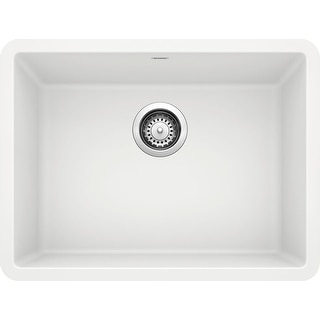 Blanco Precis 24" Single Undermount Sink 522414 White - Bed Bath ...