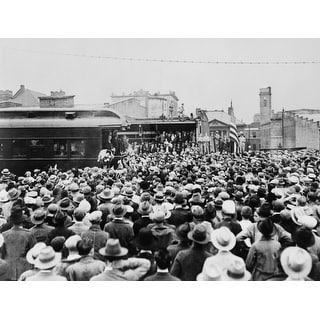 Herbert HooverS Whistle Stop Campaign Train During The 1928 ...
