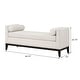 Thomas Vanilla Raised Arm Accent Bench - Bed Bath & Beyond - 40203986