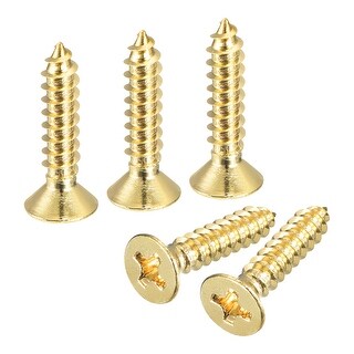 Brass Wood Screw Phillips Flat Head Self Tapping Screw WoodWorking ...