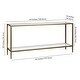 Hera 64'' Wide Rectangular Console Table with Glass Shelf - 64" Wide ...