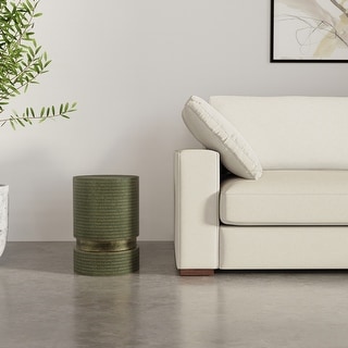 Simpli Home Jalen Modern Industrial 13" Wide Cast Aluminum Side Table ...