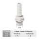 Hose Barb Fitting 7mm Barbed G1/8 Male Thread, 4 Pack Pipe Connector ...