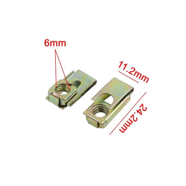 4pcs Metal U-type Clips with Screws Fender Door Panel Nuts Fasteners ...