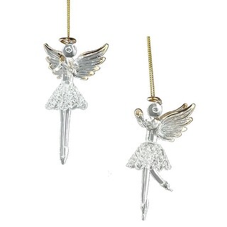 Set Of 2 Assorted Style Dancing Angels Ornaments - Bed Bath & Beyond ...