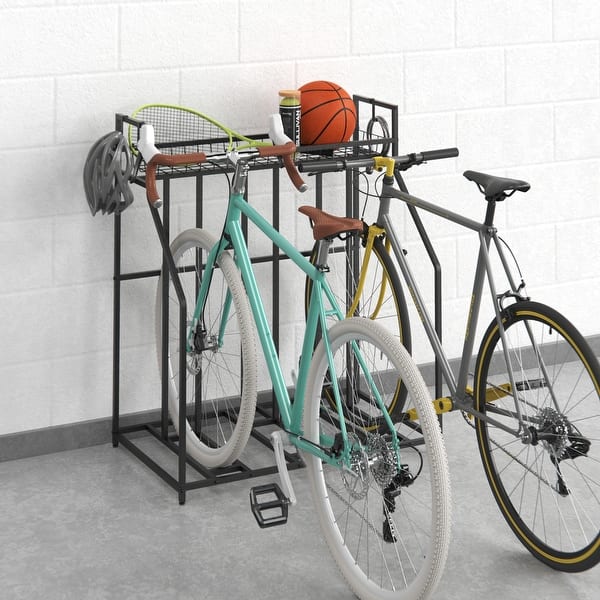 ClosetMaid ProGarage Black Metal 4-Bike Standing Bicycle Rack - On Sale - Bed Bath & Beyond ...