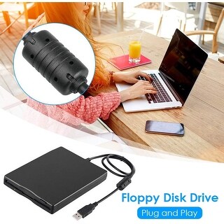 Portable External 3.5" USB 1.44 MB FDD Floppy Disk Drive - 3.5In - Bed ...
