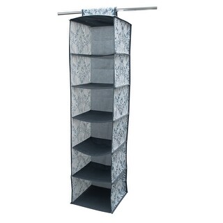 Laura Ashley 6 Shelf Closet Organizer in Parterre - 12"x 12"x 47" - Bed ...