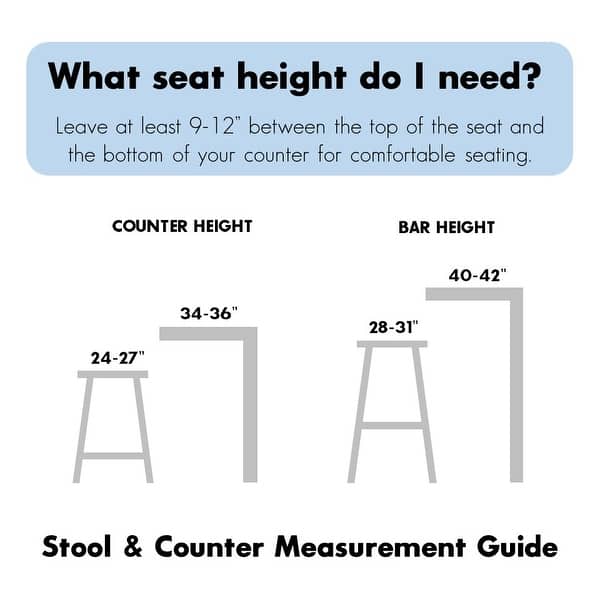 bar seating dimensions