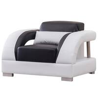Titanic Furniture Daliah Faux Leather Black and White Chair with Lift ...