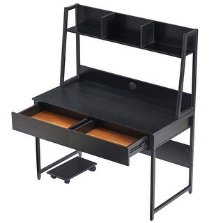 Merax Computer Desk with Hutch/ Bookshelf - Bed Bath & Beyond - 32622900
