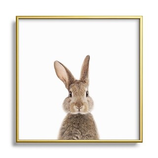 Gal Design Rabbit Colorful Made to Order Metal Framed Art Print - Bed ...