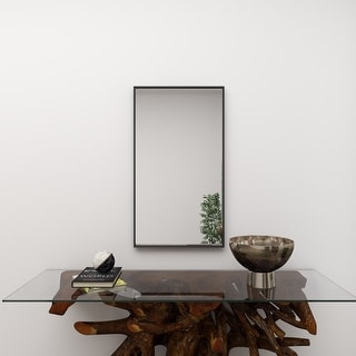 Contemporary Rectangular Wall Mirror - Multiple Finishes and Sizes ...