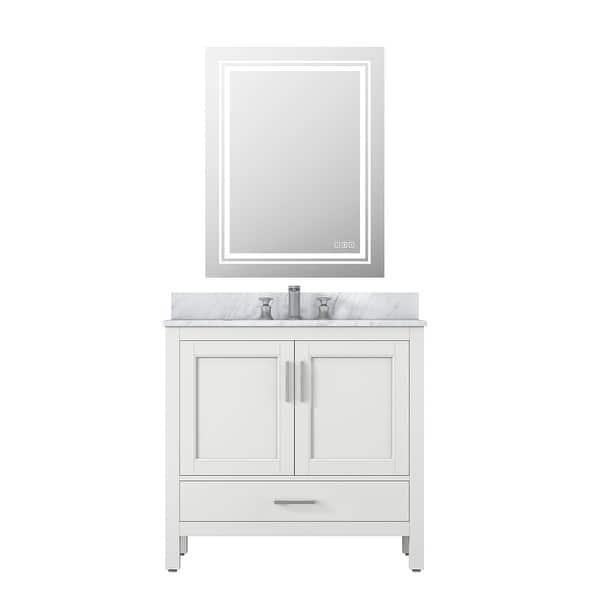 36 Inch Solid Wood Bathroom Vanity Set - Bed Bath & Beyond - 37630432