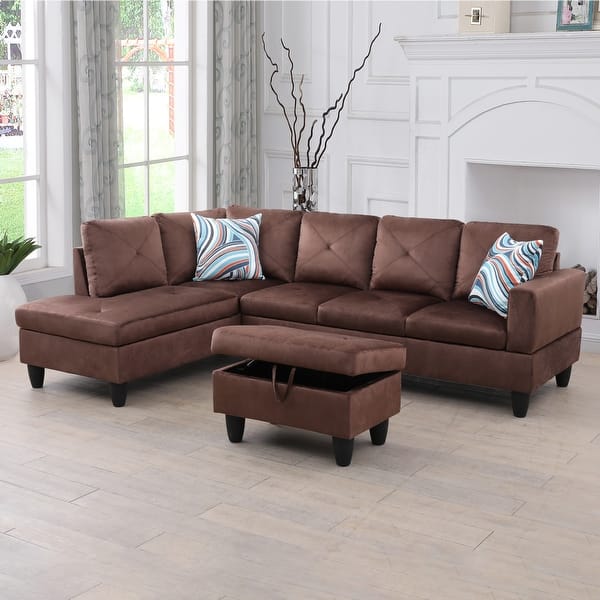 microfiber brown couches