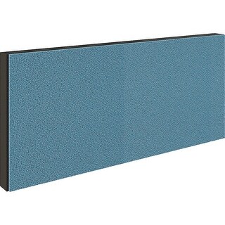 Modular Partition Stacking Panel with Fabric, 36"W x 16"H, Blue - 36"W ...