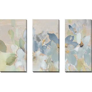 "Muted Spring Giverny" 3 Piece Set on Canvas - Bed Bath & Beyond - 36631669