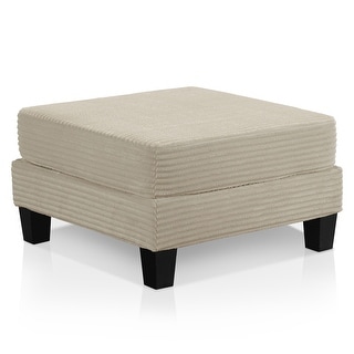 DH BASIC Modern Chenille Square Storage Ottoman by Denhour - Bed Bath ...