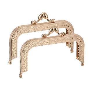 Metal Purse Frames, 3.4" 2Pcs Kiss Lock Clasp Frame for Coin Purse DIY ...