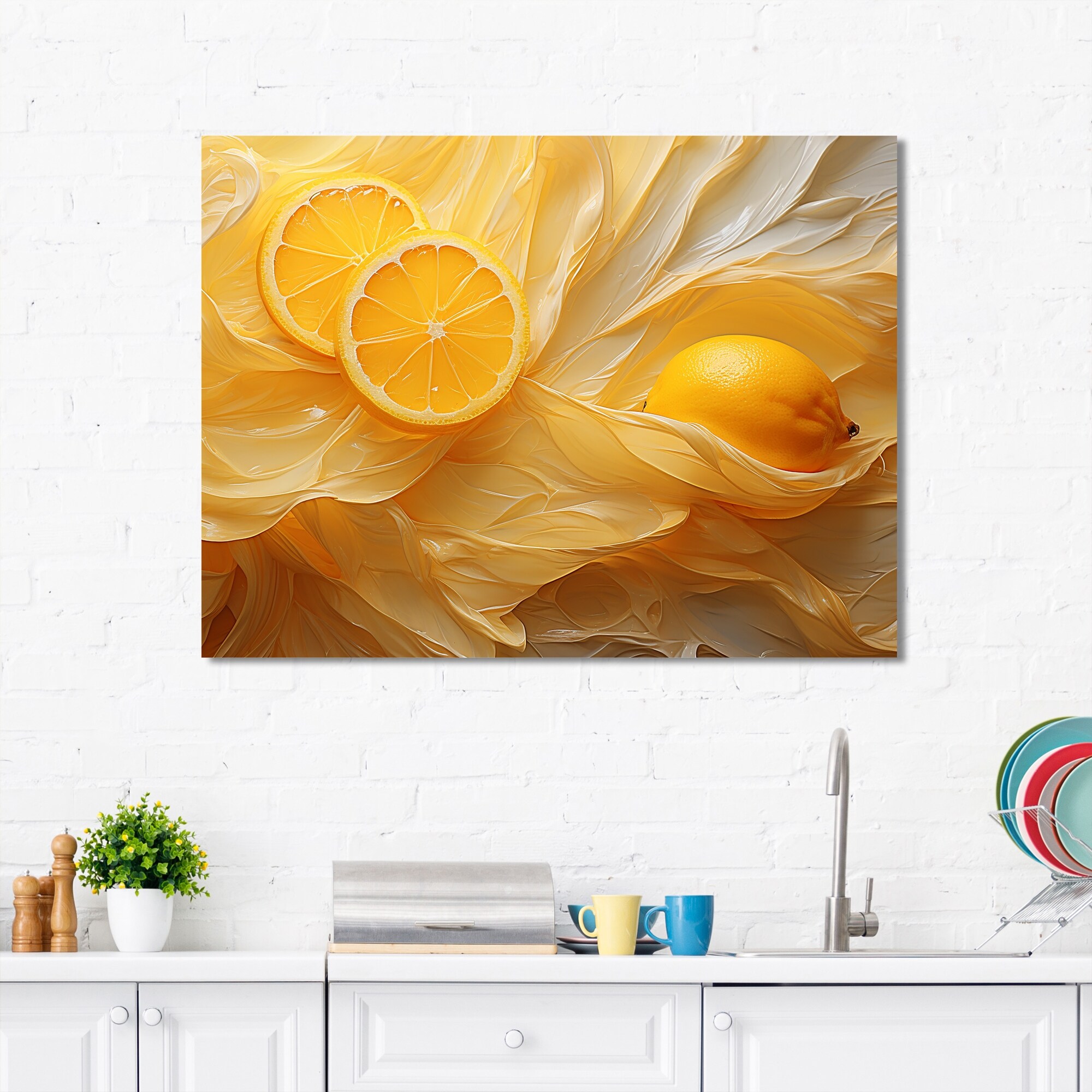 lemon artwork decor