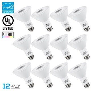 12 Pack Dimmable LED PAR30 Light Bulb, 12W (75W Equiv.) Spotlight ...
