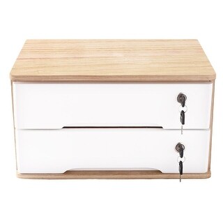 Desktop Storage Box with Lockable Drawers - Bed Bath & Beyond - 42511223