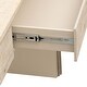 Arc Round Edge Console Table with Open Storage & 2 Drawers, Entryway ...