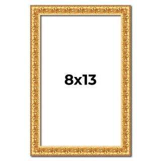 8x13 Frame Gold Real Wood Picture Frame Width 1 inches | Interior - Bed ...