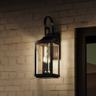 Luxury Transitional Outdoor Wall Sconce, 21.75"H x 7"W, with Farmhouse ...