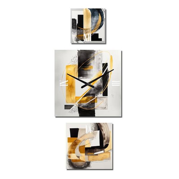 art deco wall clock large