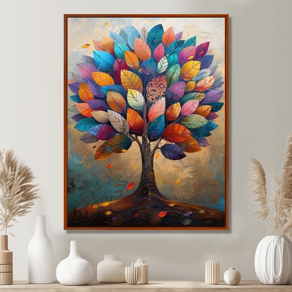 colourful tree prints